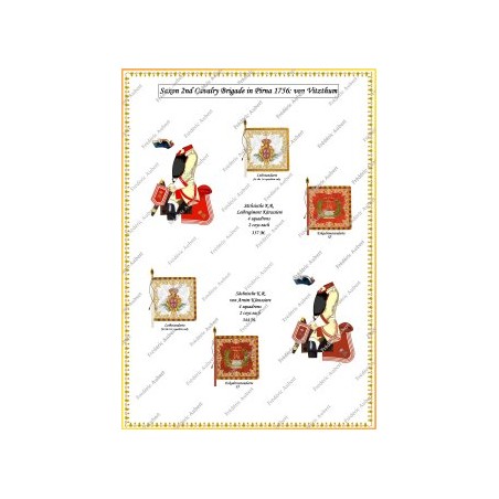 Saxony - Full Army - Uniforms and Flags 1756-1762