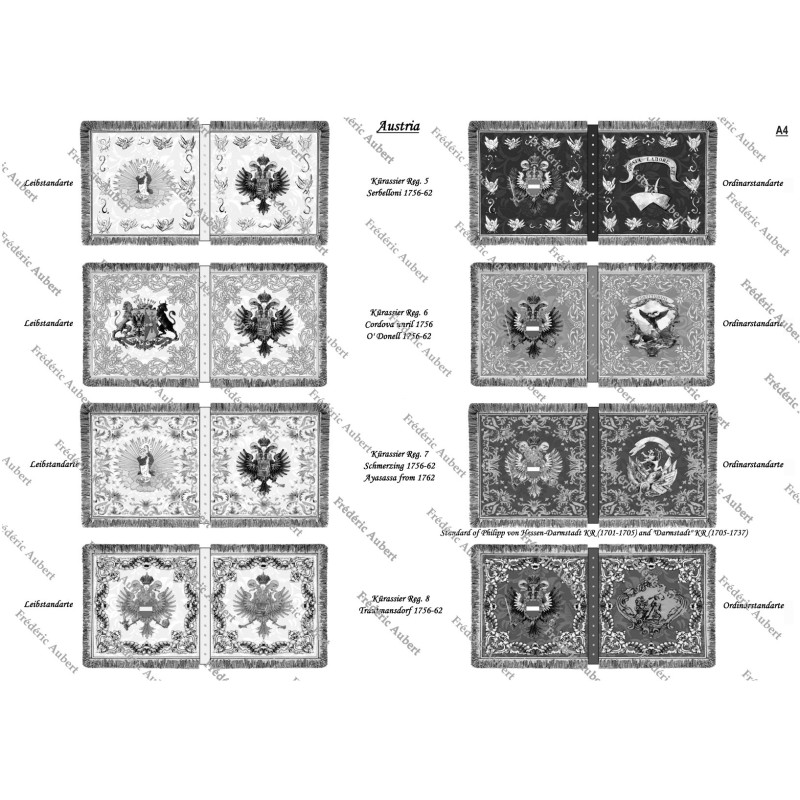Austrian Army: Flags to Print (18 plates)