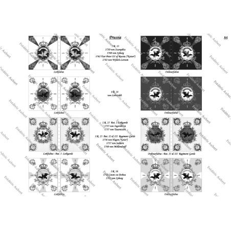 Prussian Army: Flags to Print (32 plates)