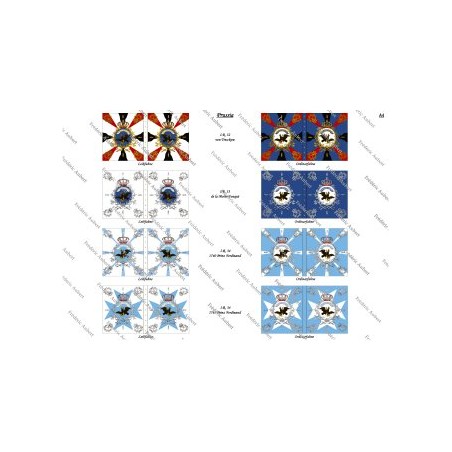 Prussian Army: Flags to Print (32 plates)