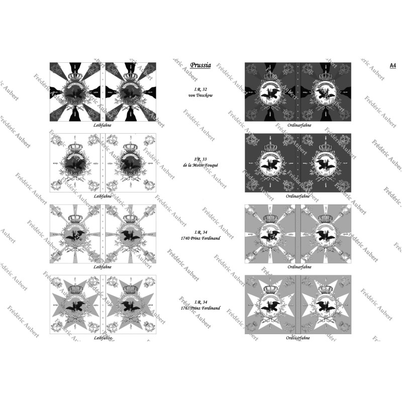 Prussian Army: Flags to Print (32 plates)