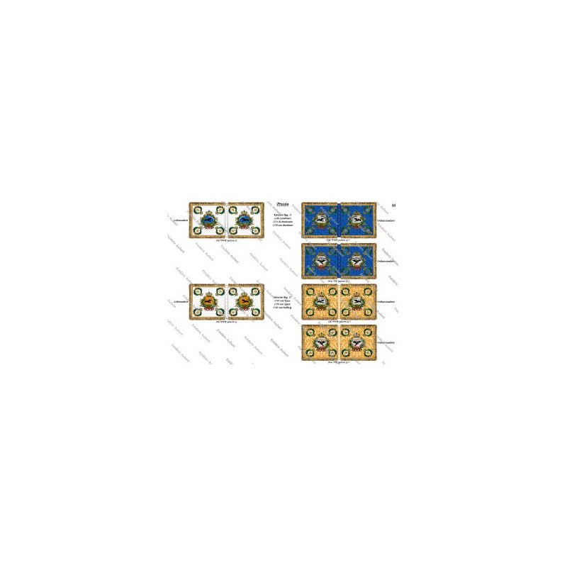 Prussian Army: Flags to Print (32 plates)
