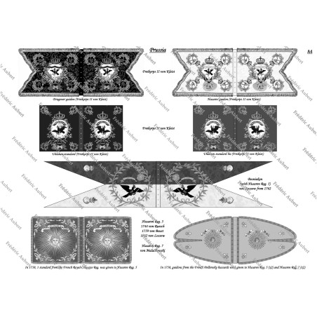 Prussian Army: Flags to Print (32 plates)