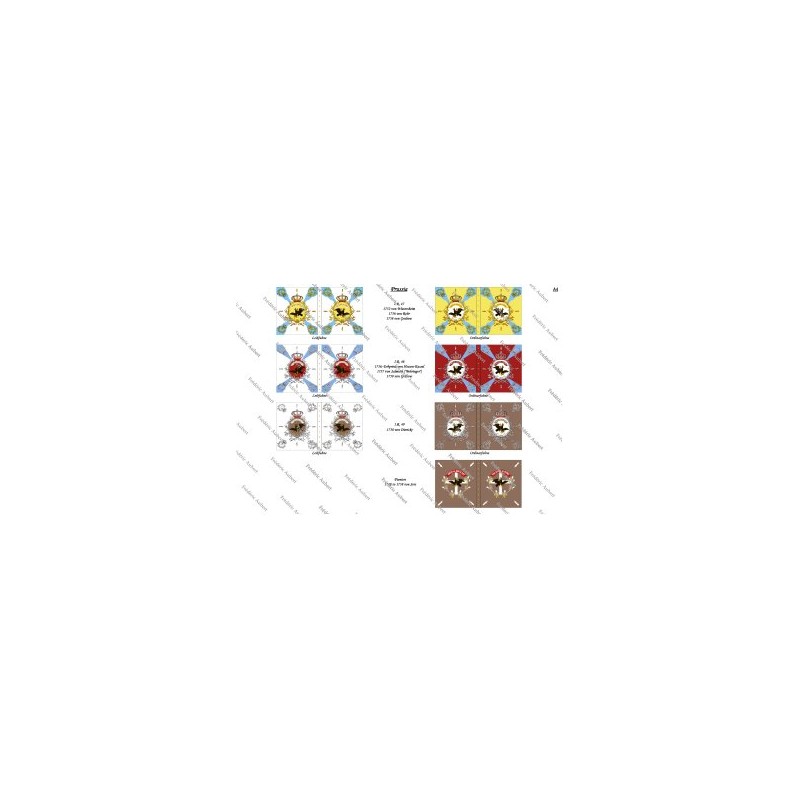Prussian Army - Infantry: Flags to Print (19 plates)