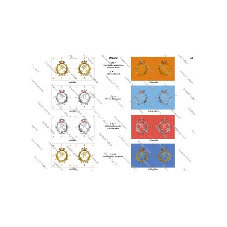 Prussian Army - Infantry: Flags to Print (19 plates)