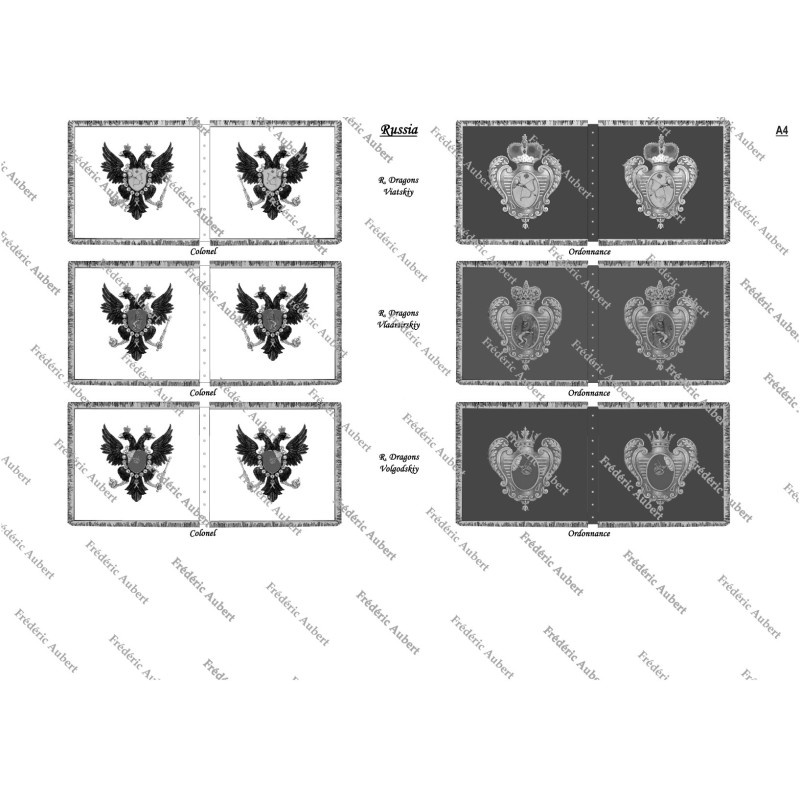 Russian Army: Flags to Print (25 plates)