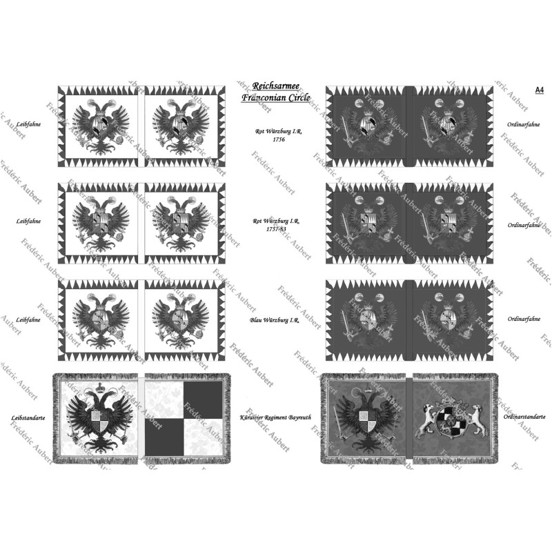 Reichsarmee: Flags to Print (15 plates)