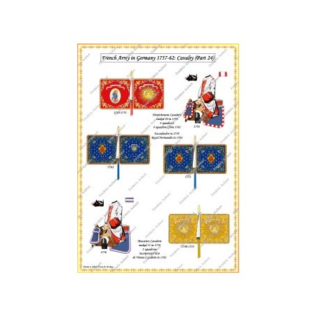 French Army in Germany "Cavalry"- Uniforms and Flags 1757-1762