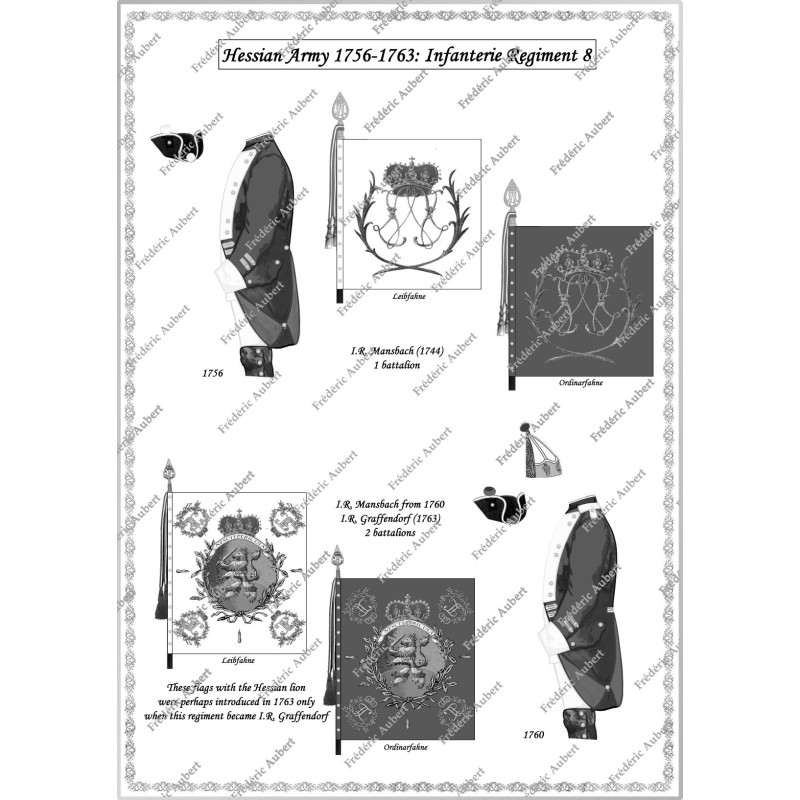 Hessen-Kassel Army - Uniforms & Flags 1756-1763