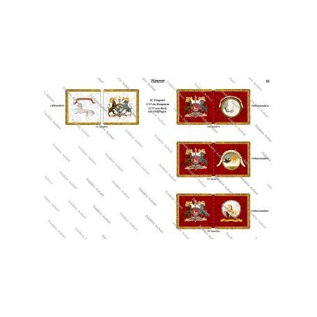 Hanoverian Army: Flags to Print (17 plates)